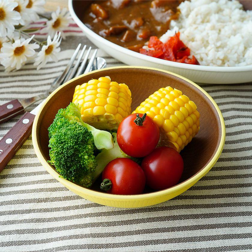 正和（キッチン） isso ecco(イッソ エッコ) 木目調 丸プレート 15cm イエロー (お取り寄せ品）ABS樹脂 // 日本製 アウトドア食器 樹脂食器 おしゃれ ...