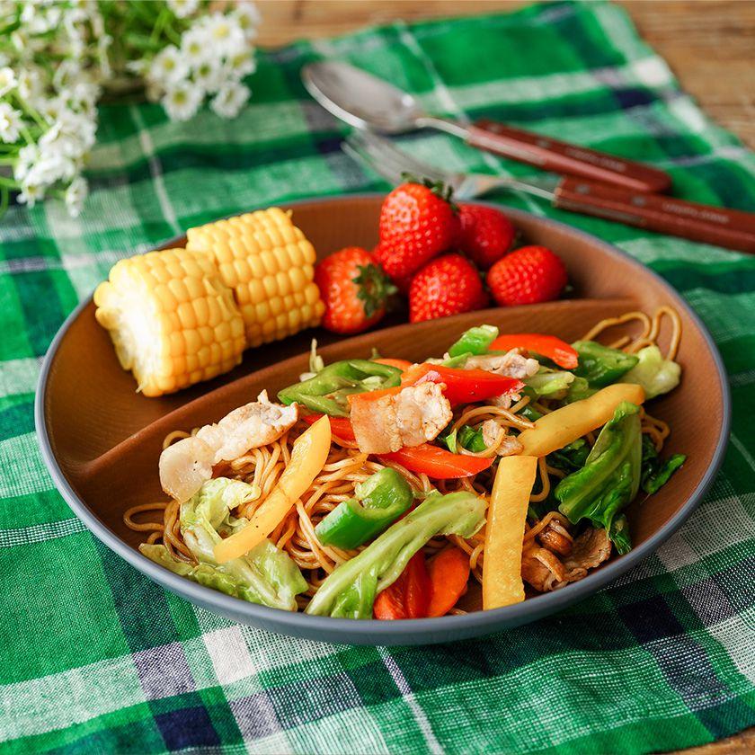 正和（キッチン） isso ecco(イッソ エッコ) 木目調 丸ツインプレート 24cm グレー (お取り寄せ品）ABS樹脂 // 日本製 アウトドア食器 : Primitive陶舎花花 ...