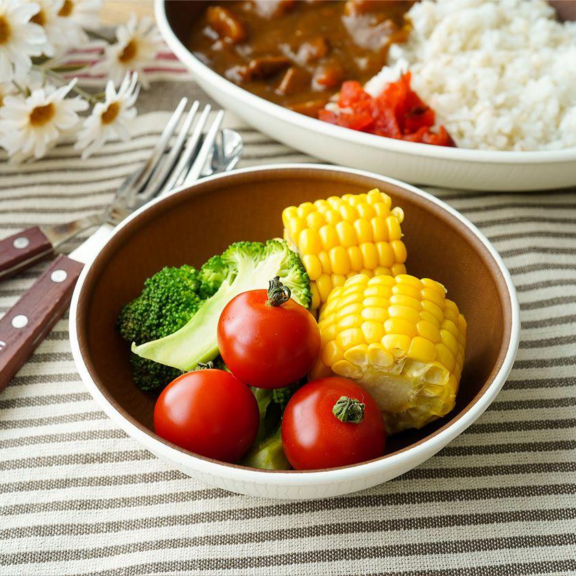 正和（キッチン） isso ecco(イッソ エッコ) 木目調 丸プレート 15cm ホワイト (お取り寄せ品）ABS樹脂 // 日本製 アウトドア食器 : Primitive陶舎花花 ...