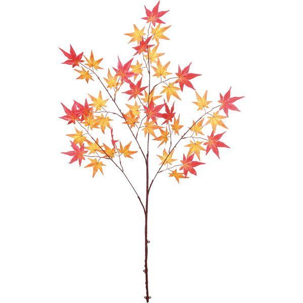 即日発送 造花 YDM モミジ大枝 レッドオレンジ FS-9309R O 造花枝物 モミジ イチョウ : 030-59954 : はなどんやアソシエ - 通販 - Yahoo!ショッピング