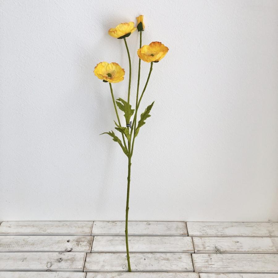 造花 アスカ ポピー×3 つぼみ×1 ゴールドイエロー A-35067-40Y 花材「は行」 ポピー : はなどんやアソシエ - 通販 - Yahoo!ショッピング