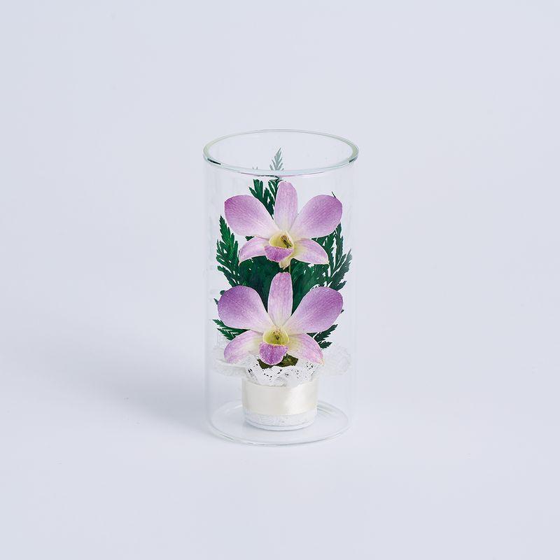 日限定07 OrangeDeco グラスアレンジメント2輪 D-2000 造花ギフト 仏花 : はなどんやアソシエ - 通販 - Yahoo!ショッピング