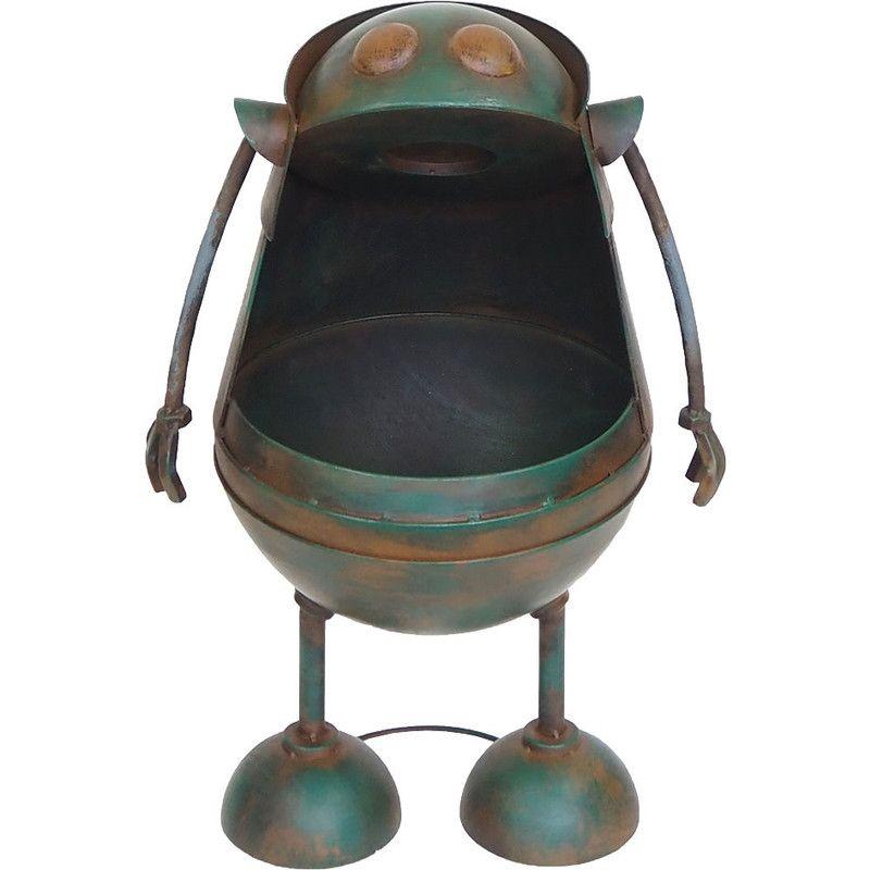 日限定07 村田屋産業 メタルロボパックマン 4496 園芸用品 植木鉢 フラワーポット アイアン ブリキ鉢 : 081-04688 : はなどんやアソシエ - 通販 - Yahoo!ショッピング