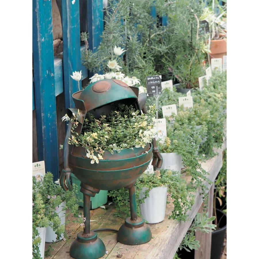 日限定07 村田屋産業 メタルロボパックマン 4496 園芸用品 植木鉢 フラワーポット アイアン ブリキ鉢 : 081-04688 : はなどんやアソシエ - 通販 - Yahoo!ショッピング