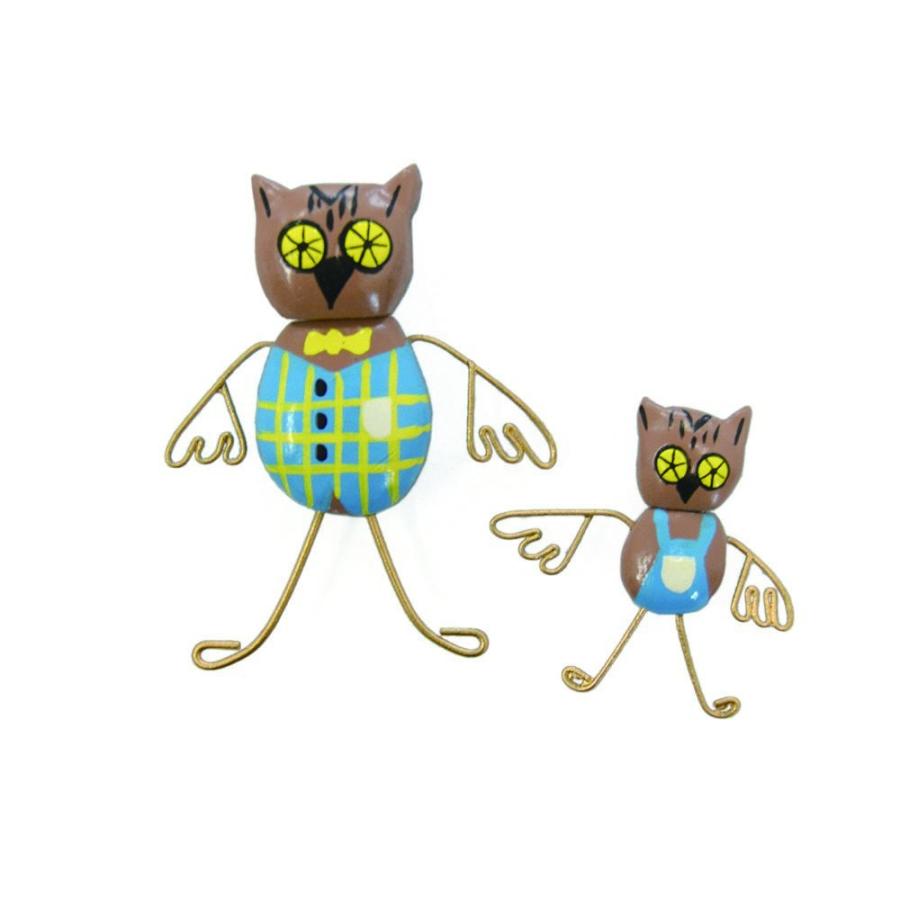 azi-azi ペアダンシングマグネット／フクロウ TF-131 3個 店舗ディスプレイ 店内装飾 置物 オブジェ アイアンオブジェ : はな ...
