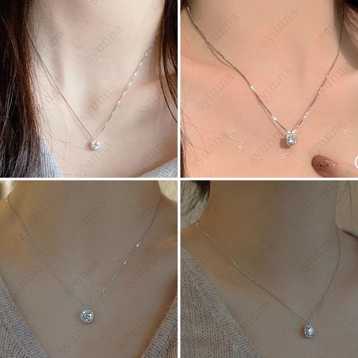ネックレス レディース 40代 (a57#) 日本国内当日発送 一粒 ダイヤ ネックレス 上品 アクセサリー シルバー925 ジルコン 可愛い ジュエリー :a57:hanae19 - 通販 ...