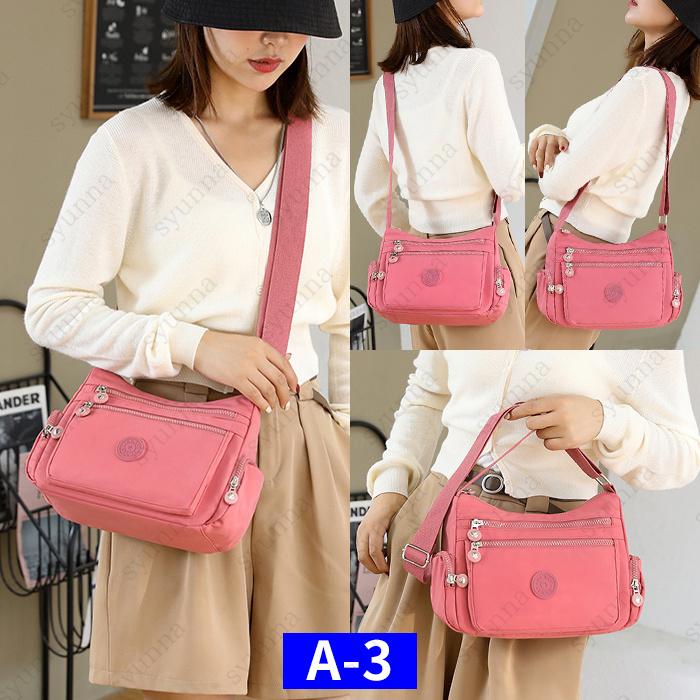 ba22#ショルダーバッグ レディース 大きめ 当日発送 12type 大容量バッグ おしゃれ 斜めがけ 大人 軽量 撥水 ナイロン 旅行 ファスナー シンプル バッグ : hanae19 ...