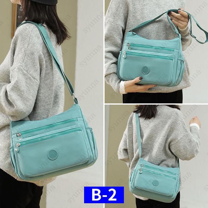 ba22#ショルダーバッグ レディース 大きめ 当日発送 12type 大容量バッグ おしゃれ 斜めがけ 大人 軽量 撥水 ナイロン 旅行 ファスナー シンプル バッグ : hanae19 ...