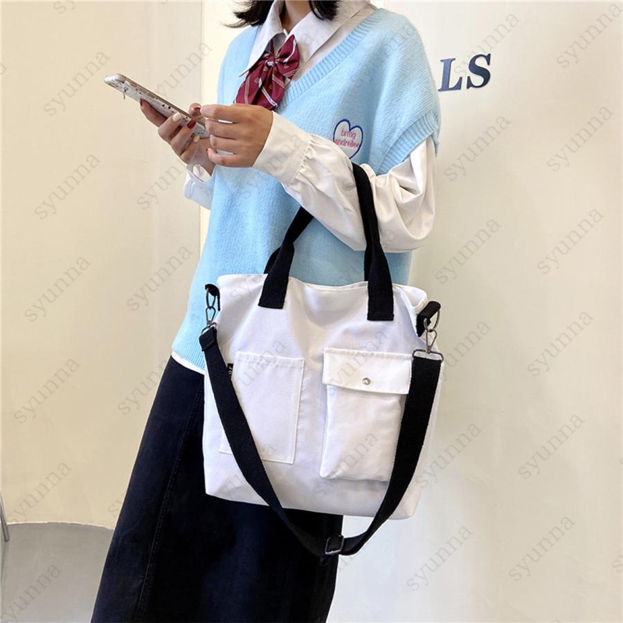 2way トートバッグ レディース (ba8a-3#) 日本国内当日発送 訳あり商品 ショルダーバッグ メンズ 斜めがけ 軽量 ショルダー 通勤 通学 大きめ : hanae19 - 通販 ...