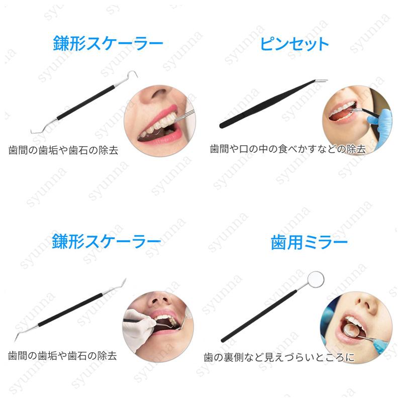 br15# 4本セット 歯石取り器具 日本国内当日発送 口臭予防 デンタルツール 歯間 ヤニ 歯垢取り 自宅用 ステンレス製 しこう取り 歯石を自分で取る : br15 : hanae19 ...