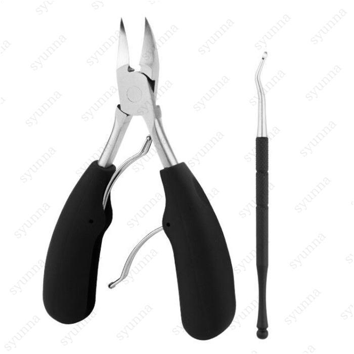 br181# ニッパー 爪切り 2点セット 日本国内当日発送 足の爪 巻き爪 硬い爪 変形爪 厚い爪 つめ切り ネイルケア ゾンデ 爪垢とり ステンレス : hanae19 - 通販 ...