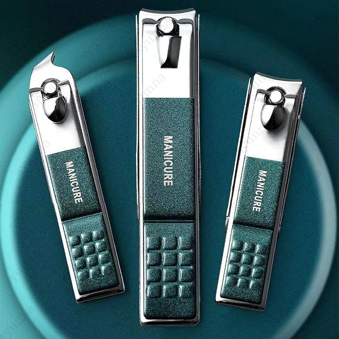 爪切り 4点セット (br220#) 日本国内当日発送 グルーミングセット 爪やすり ステンレス製 つめきり 飛び散り防止 爪磨き ネイルケア 収納ボックス付き 手足両用 :br220 ...