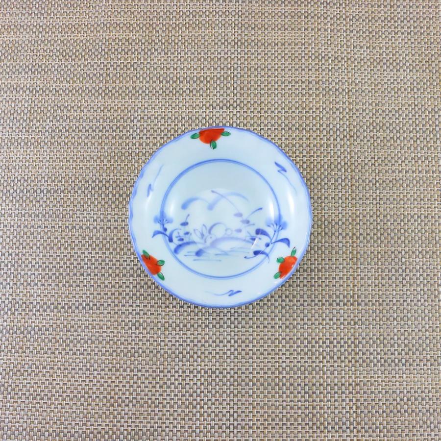 小皿 美濃焼 丸皿 赤絵うさぎゆらぎ 3寸深皿(5枚セット) 豆皿 小皿 美濃焼 丸皿 赤絵うさぎゆらぎ 3寸深皿(5枚セット) 豆皿