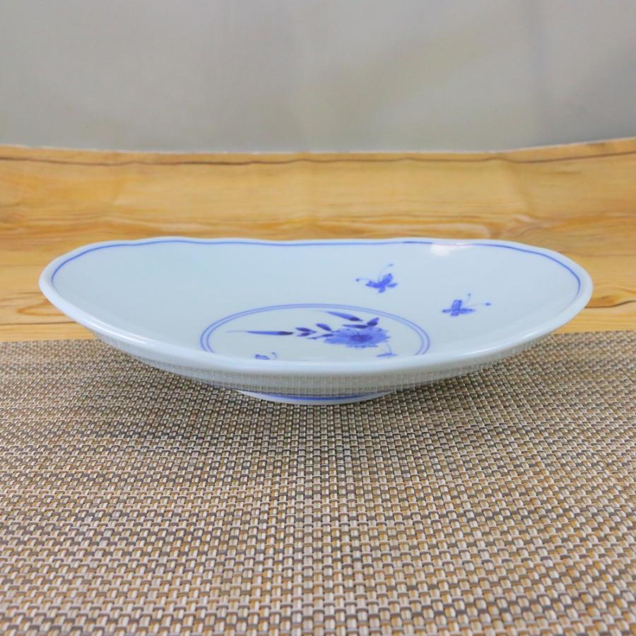 平皿 有田焼 波佐見焼 楕円皿 オリジナル 小蝶花楕円皿 花柄 中 平皿 有田焼 波佐見焼 楕円皿 オリジナル 小蝶花楕円皿 花柄 中