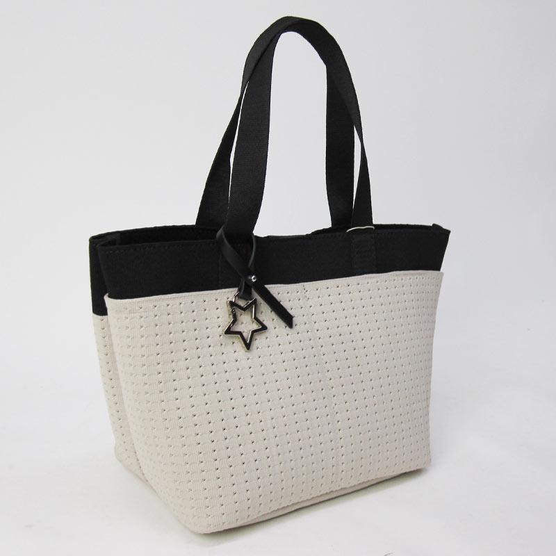 トートバッグ レディース 軽量 マチ広い かわいい ミニバッグ ショルダー トライディープ Trideep 52262 取り外し可能ポーチ付き 星カラビナチャーム付き : はなくら鞄 - 通販 ...