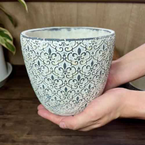 CARNAC シャルルドフルールシリーズ YD63 【Lサイズ】 セメント鉢 3サイズ展開 : イングの森 - 通販 - Yahoo!ショッピング