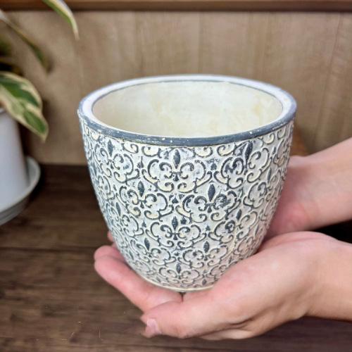 CARNAC シャルルドフルールシリーズ YD63 【Mサイズ】 セメント鉢 3サイズ展開 : イングの森 - 通販 - Yahoo!ショッピング