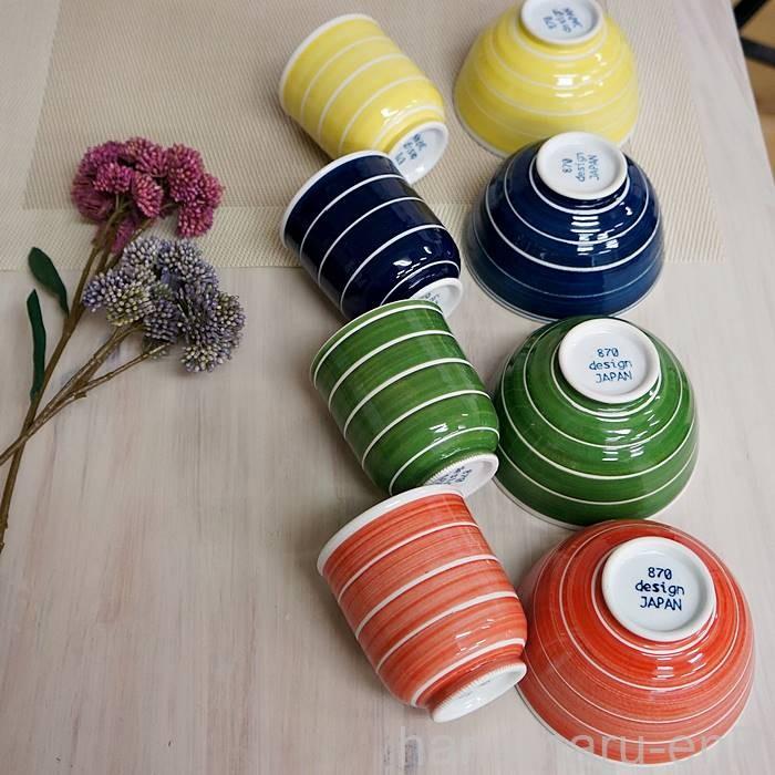 波佐見焼 ゆのみ Hasami カラーボーダー おしゃれ 可愛い 夫婦 湯呑み 湯呑み茶碗 日本製 はさみやき はさみ焼き :10201543 ...