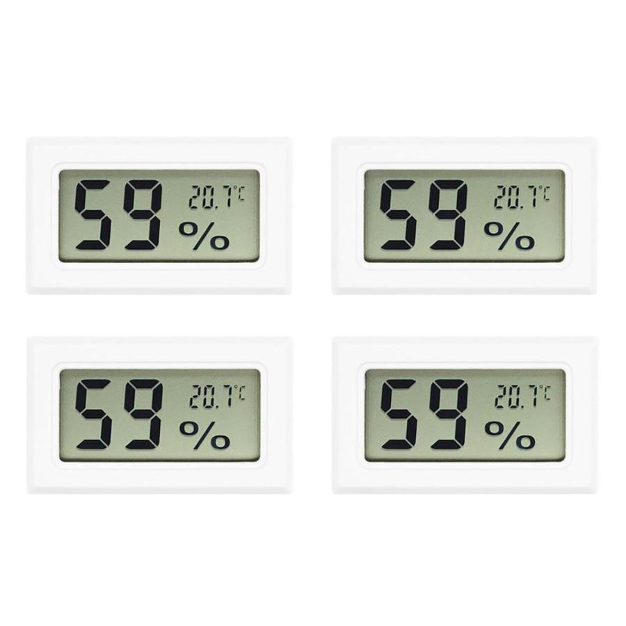 YFFSFDC 4個 LCDデジタル温湿度計温度計 センサー内蔵 室内用 オフィス 家庭 水 : Mantendo 良品ヤフー店 - 通販 - Yahoo!ショッピング