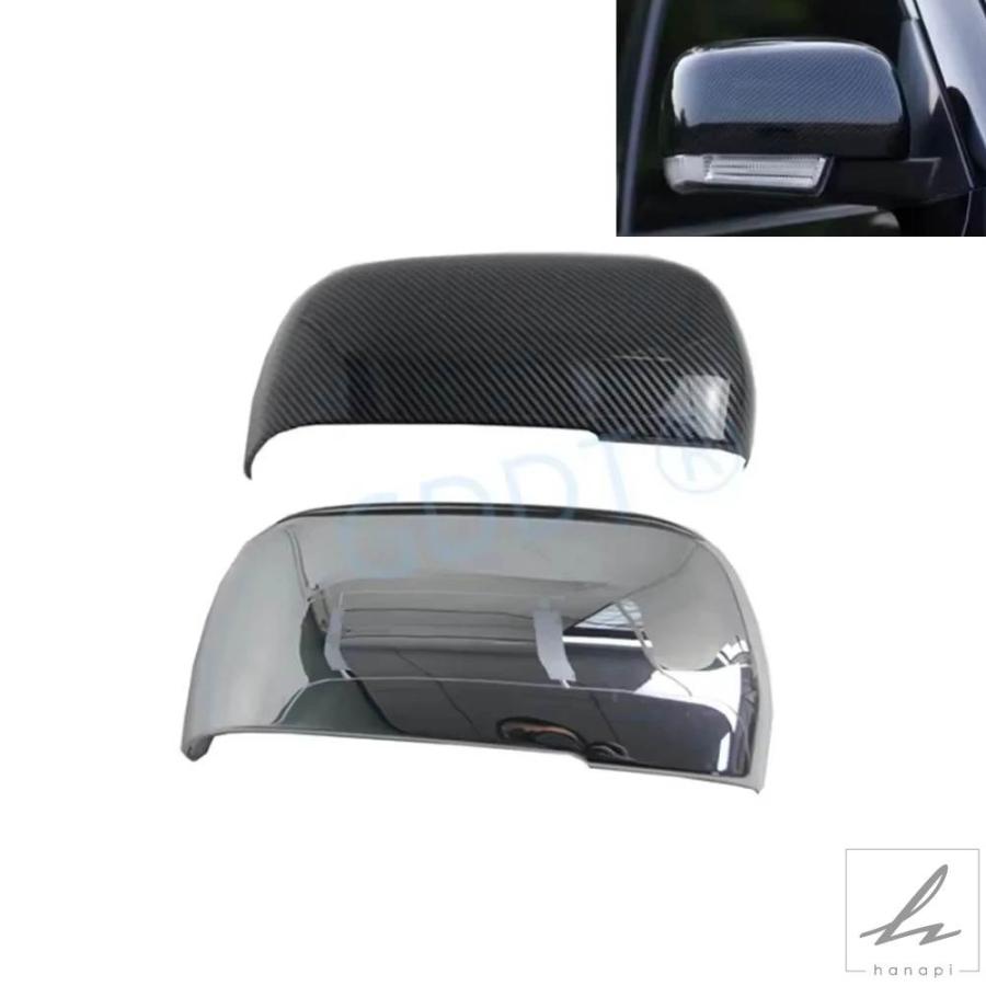 【並行輸入品】 ALIEXS クロームカーボンサイドガラスシェルステッカー 2枚 パジェロ V90用 ショーグン V80用 リアビューミラーカバー 1組 モンテロ用 部品 カ : カー用品・車 ...