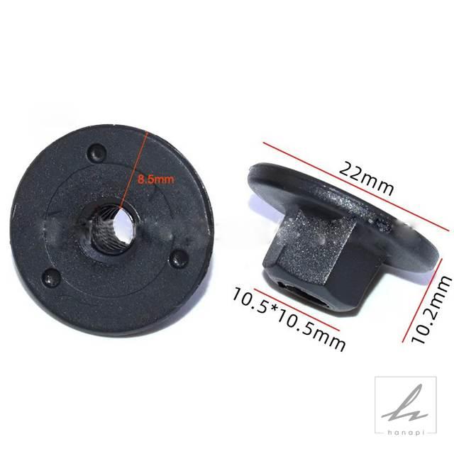 10 個オートクリップリテーナーシャーシリアバンパースプラッシュシールドナット 07147169847 カーアクセサリー BMW E60 ...