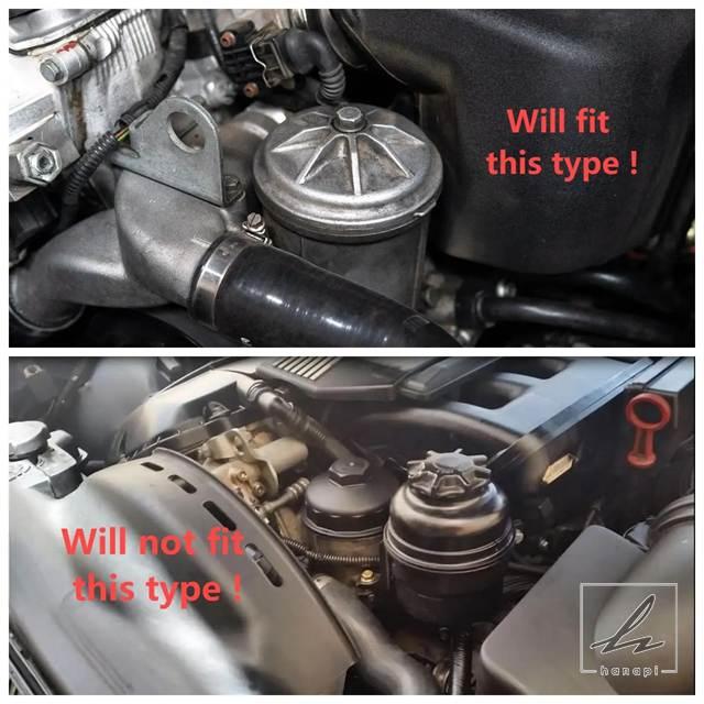 BEVINSEE エンジンオイルフィルターキャップ オイルクーラーアダプター BMW E36 E46 E34 Z3 Z4 320I 325I ...