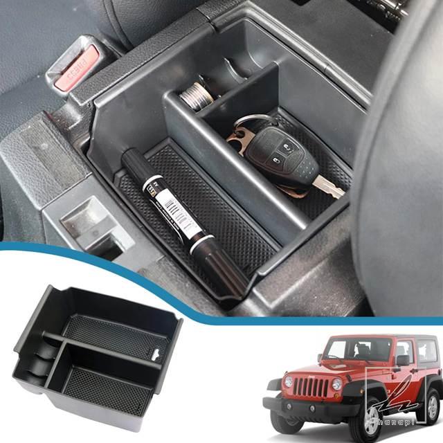 カーセンターコンソールオーガナイザーボックスアームレスト収納ボックスコンテナホルダートレイジープラングラー JK 2011-2017 インテリアアクセサリー : hanapi - 通販 ...