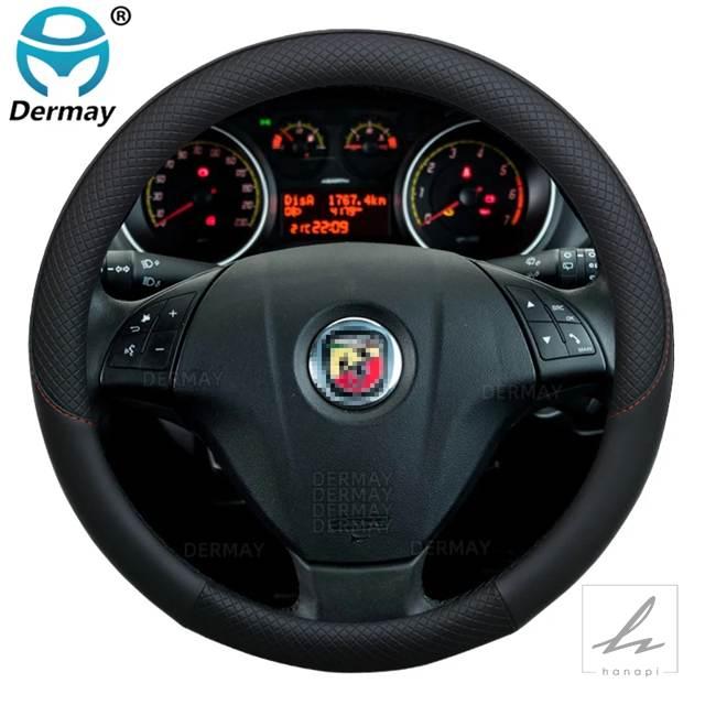 フィアットグランデプント AVVENTURA アーバンクロスアバルトプントステアリングホイールカバー PU レザー 100% DERMAY ブランド自動車アクセサリー : カー用品・車パーツ ...