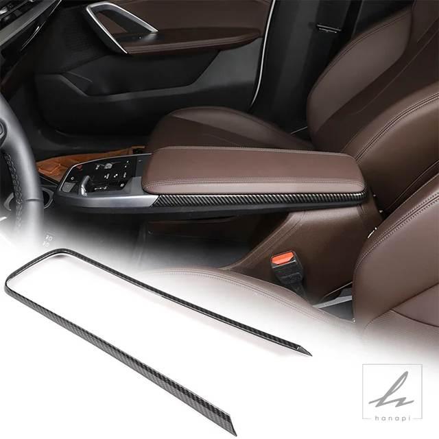 CHEYA ABS カーボンカーセンターコンソールアームレストボックスサイドトリムストリップ装飾ステッカー BMW X1 IX1 U10 ...