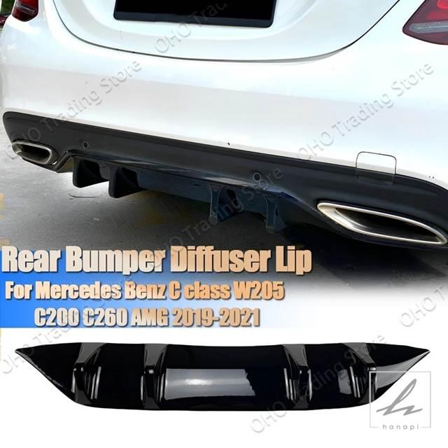 メルセデスベンツ C クラス W205 C200 C260 AMG ライン 2019-21 新リアバンパーディフューザーリップカバースポイラー : カー用品・車パーツ hanapi - 通販 ...