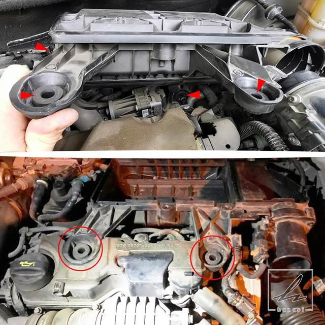 4X プジョー 208 308 SW 508 2008 3008 5008 エキスパートパートナーエアフィルターハウジング取付ゴムグロメット ...