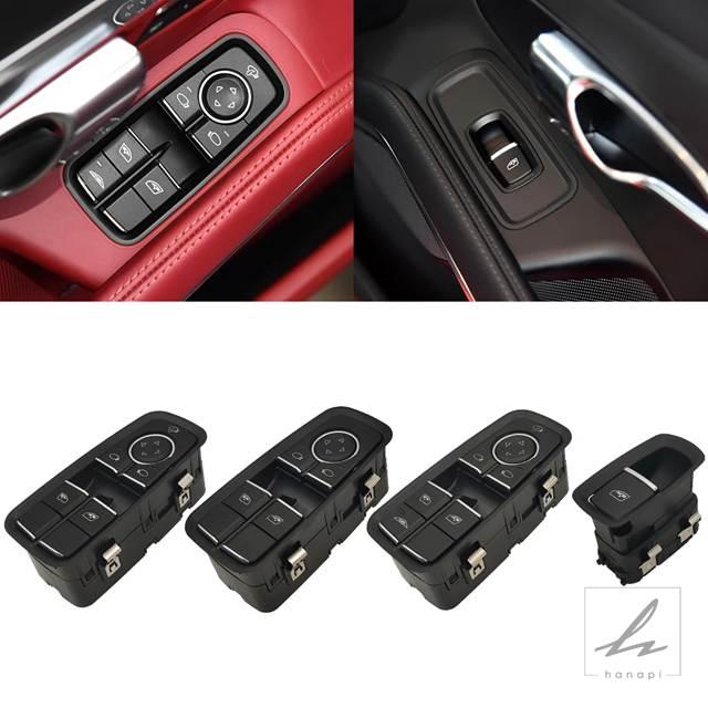 ポルシェ 911 991 718 ボクスターケイマンクーペフロントパワーウィンドウミラースイッチ 981 982 99161315500DML ...