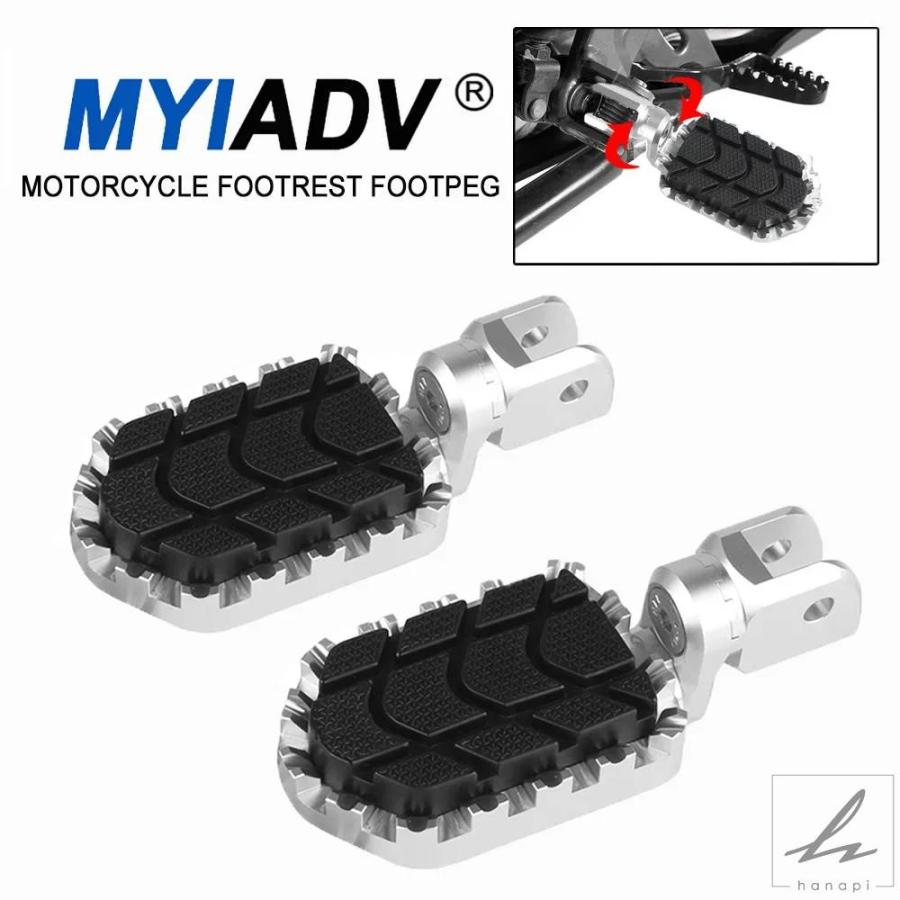 BMW R1200GS OC 2004-2012 R 9 T オートバイフットペグ回転可能なフットレストフットペグ F650GS F700GS ...