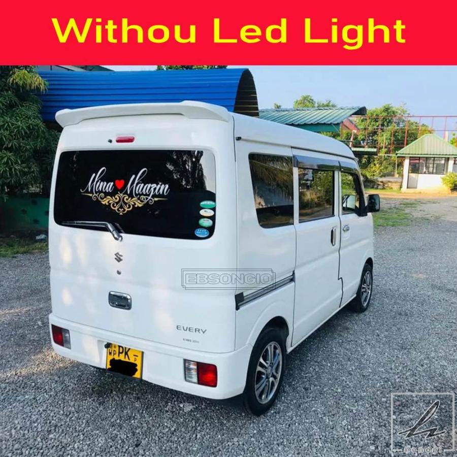 2017-2024 DA17 スズキエブリバディ ABS プラスチックスポイラーブレーキライト付き DA17W DA17V ワゴンバンリアルーフスポイラー : カー用品・車パーツ hanapi ...