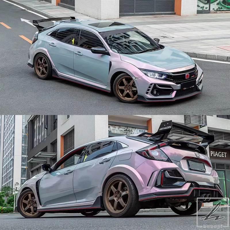 ホンダ 10 世代シビック FK3 FK4 FK7 FK8 スポイラー ハッチバック シビック 2016-2020 カーボン MUGEN テール JDM テールウィングに : カー用品・車 ...