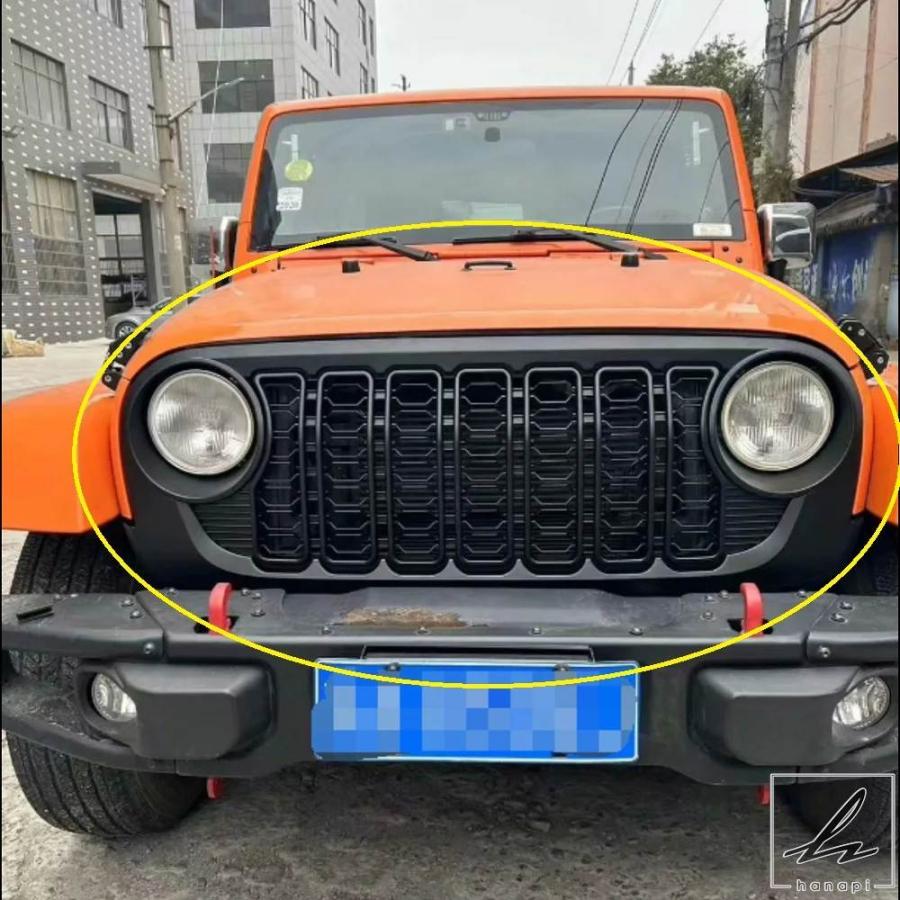 2024 新デザインフロントグリル ABS グリル JK JL スタイルジープラングラー 2007-2017 K010 NTRIX : カー用品・車パーツ hanapi - 通販 ...