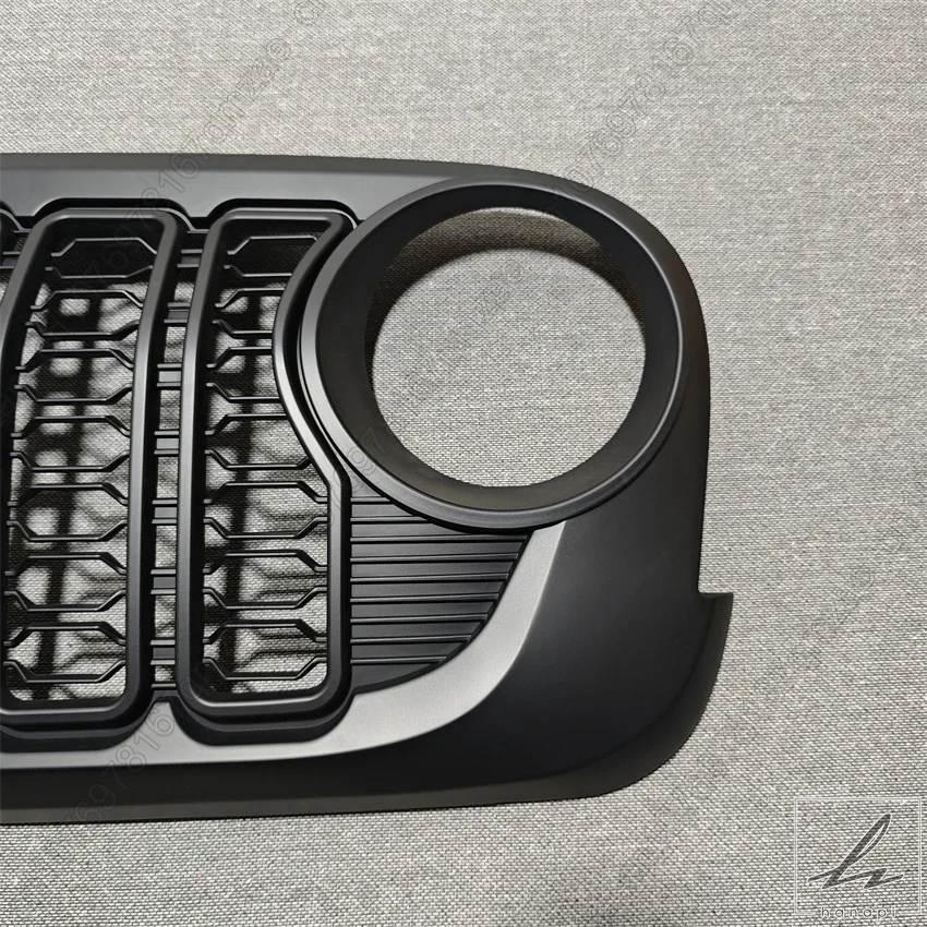 新デザインオフロードフロントバンパーメッシュグリルジープラングラー JK 2007-2017 アップグレードグリル JL スタイル ABS チューニングアクセサリー : カー用品・車パーツ ...