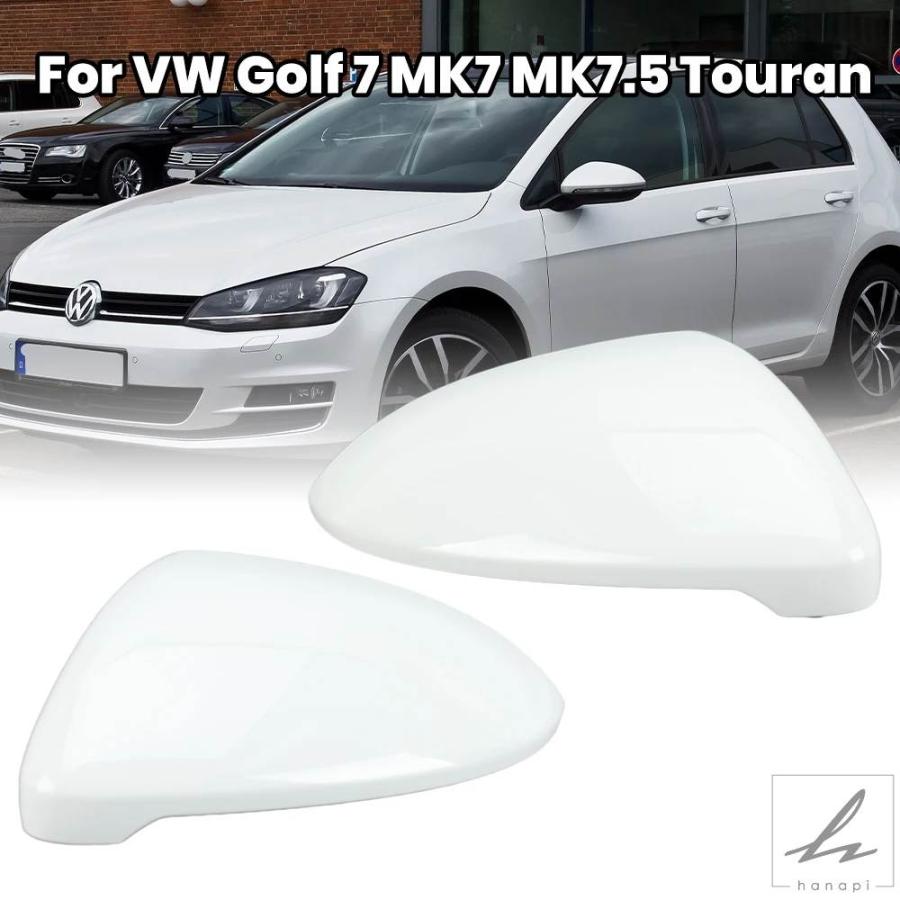 フォルクスワーゲン ゴルフ7 MK7 MK7.5 トゥーラン 2013-2020 ホワイト ドアミラーカバーキャップ カーアクセサリー : カー用品・車パーツ hanapi - 通販 ...
