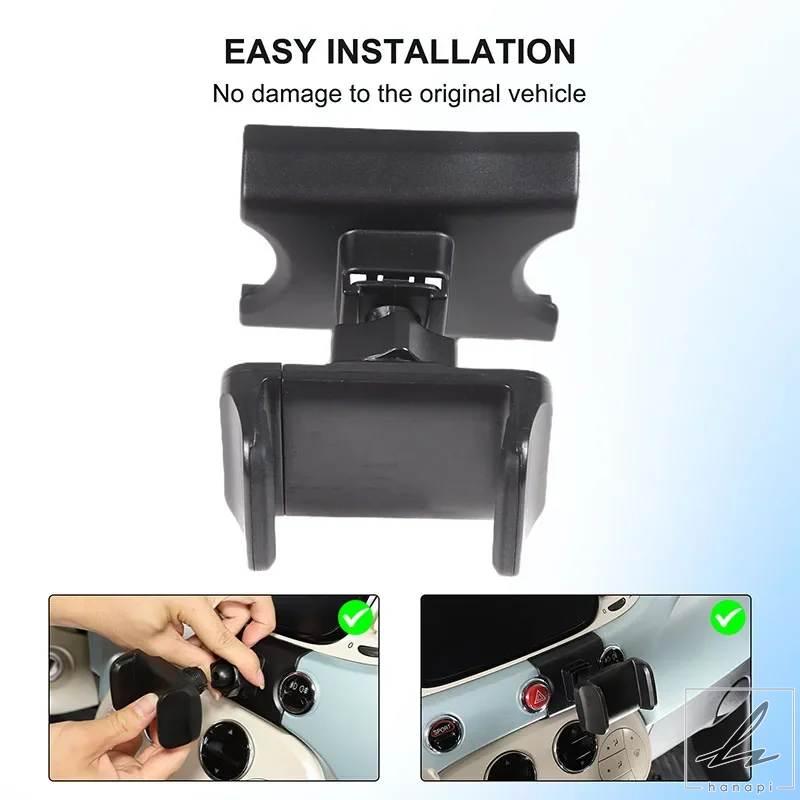 フィアット500アバルト595 2016+ ABSセントラルコントロール携帯電話ホルダーGPSワイヤレス充電ナビゲーションホルダー 部品 カスタムパーツ アクセサリー : カー用品・車パーツ ...