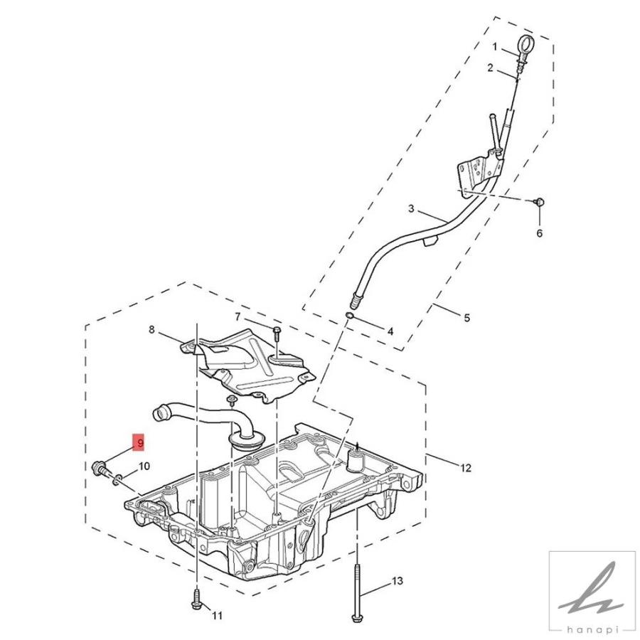 オイルパンドレンプラグボルト Oリング付き シボレー ビュイック キャデラック GMC 11562588 24100042 03538469 ...