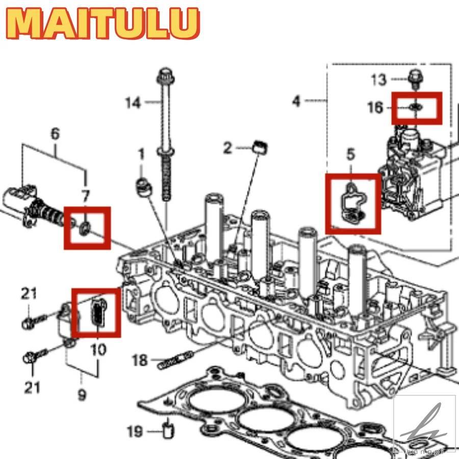 15815-R40-A01 ソレノイドバルブ ウォッシャーフィルター ソレノイドバルブキット Oリング ホンダ CRV アコード オデッセイ ...