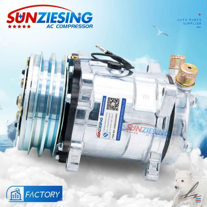 508 5H14 SD5H14 SD508 汎用オートカーACエアコンACコンプレッサー 8PK /2PK 12V / 24V グリーンとミュート 部品 カスタムパーツ アクセサリー : カー ...