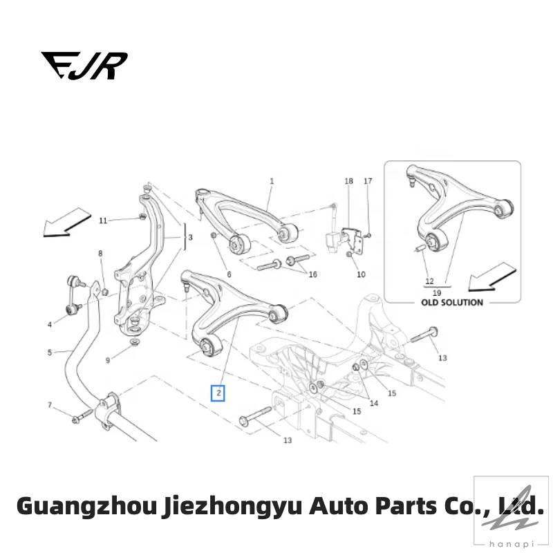 【並行輸入品】 OEM 670039029 RH フロント ロア サスペンション アーム マセラティ クアトロポルテ M156 ギブリ ...