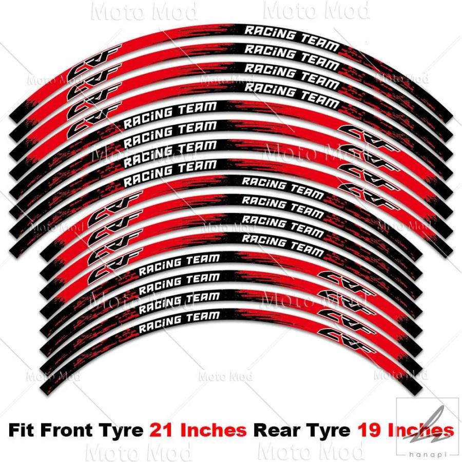 【並行輸入品】HONDA CRF 450 300L 450X 450R 250R 250F 150L 230 反射オートバイホイールステッカーリムデカールハブストライプテープ 部品 カスタムパ ...
