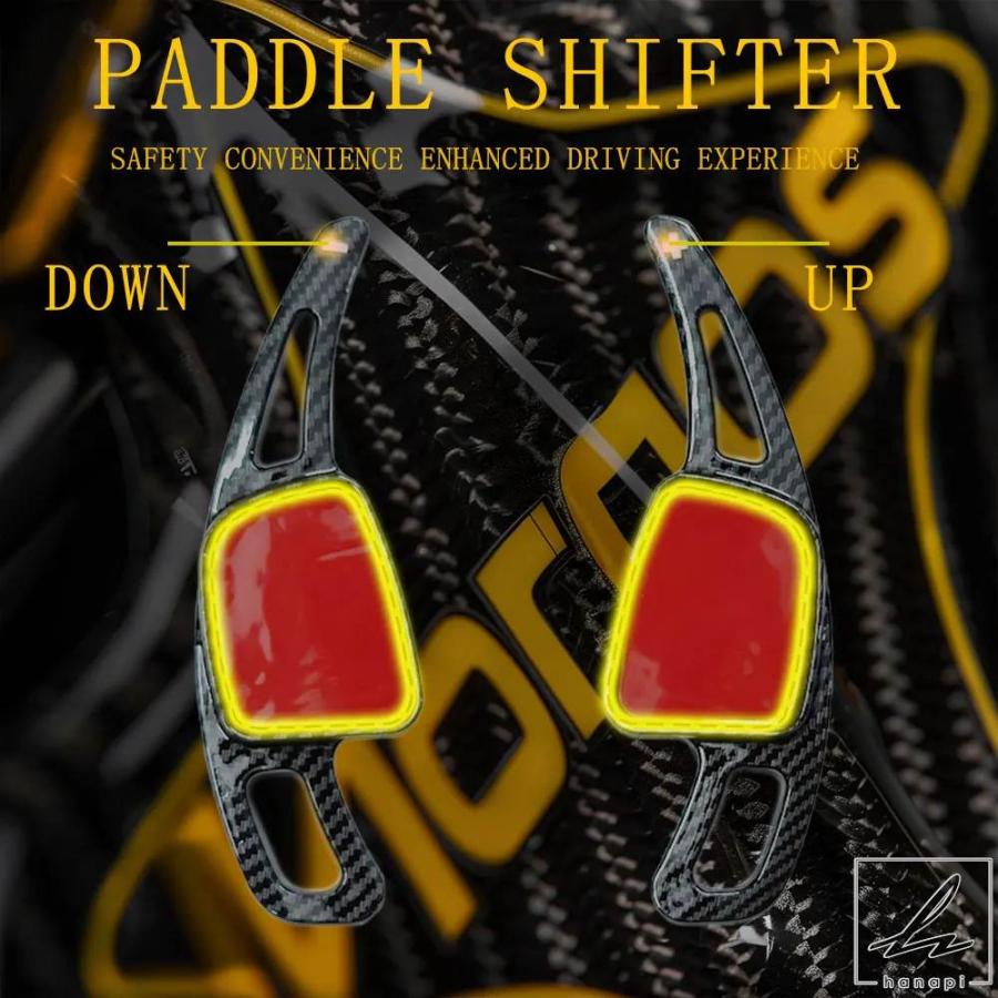 【並行輸入品】AUDI A3 S3 A5 A4L A8 TT S5 Q2 Q5 Q7 SQ5 パドルシフター カーボン カーステアリングホイールシフトパドルエクステンションシフター用 部品 ...