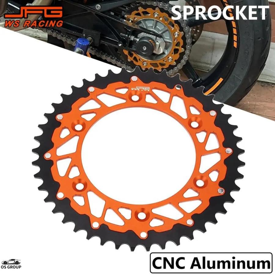 モーターcycle s CNC リア チェーン スプロケット 42T 45T 48T 50T 52T KTM EXC SX XCW EXCF SXF MXC LC4 SMC SMR 125 ...