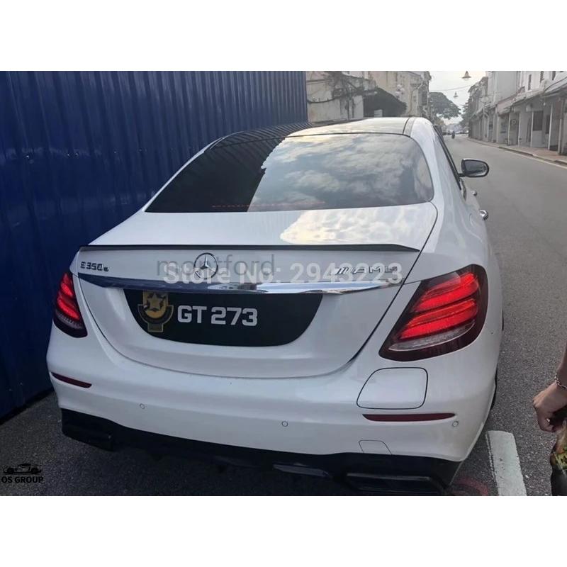 メルセデス ベンツ W213 E200 E300 E400 E550 E63 AMG セダン 4 ドア 2016年 2017年 カーボン リア トランク ルーフ スポイラー ウィング : ハナ ...