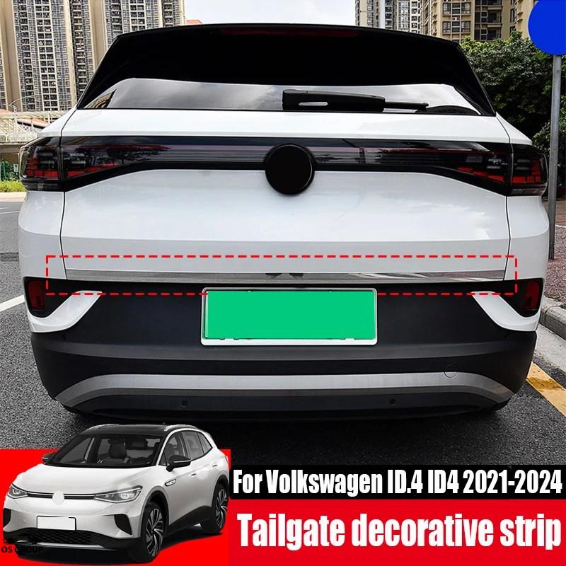 for Volkswagen VW ID.4 ID4 2021 2022 2023 2024 Stainless steel tailgate decorative strip trunk ...