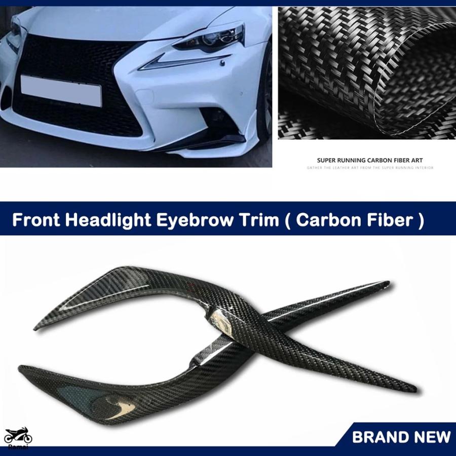 2Ps ヘッドライト アイライン ヘッドランプ フロント ヘッド ライト カバー Brow レクサス IS200t IS250 IS300 IS350 2013年-2016年 : ハナピ ...