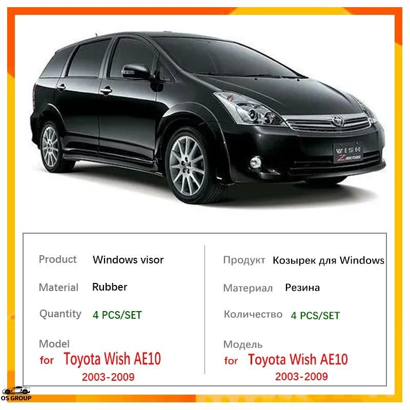 風よけ 風防 ウインドシールド トヨタ ウィッシュ AE10 2003年~2009年 s 2004年 2005年 2006年 2007年 サイド ウィンドウ バイザー ベント Awning ...